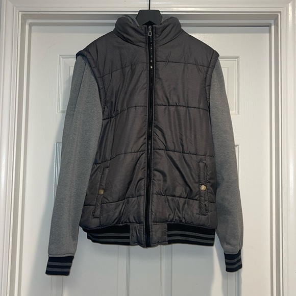 Distortion | Jackets & Coats | Distortion Hoodie And Puffer Vest Jacket ...